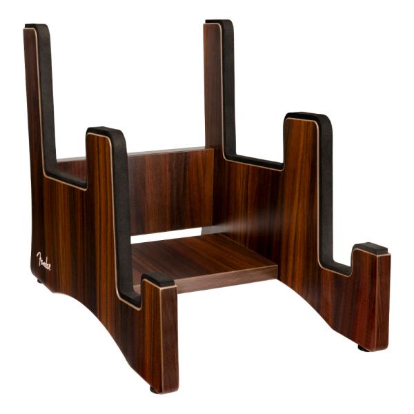 Fender フェンダー Deluxe Wooden 2-Tier Multi Stand ギタースタンド マルチスタンド  革新的なGear Furnitureコレクションは、プレイヤーからコレクターまで幅広いユーザーのニーズに応える、上...