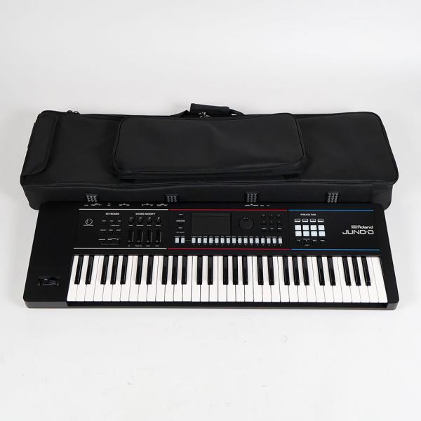 【中古】 シンセサイザー ローランド ROLAND JUNO-D6 ジュノ 61鍵盤  ROLAND JUNO-D6 の中古品です。  使用感のあるコンディションです。 商品内容：本体・ソフトケース・電源アダプター・取扱説明書  目立つ大き...