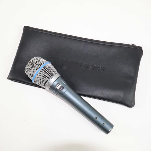 【中古】 マイク シュア SHURE BETA87A コンデンサーマイク シュアー  SHURE BETA87A の中古品です。  使用感のあるコンディションです。 商品内容：本体・マイクポーチ  全体的に使用感のあるコンディションです。グ...