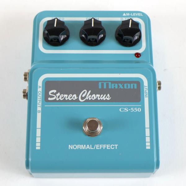 【中古】コーラス エフェクター MAXON マクソン CS-550 Stereo Chorus ギターエフェクター  MAXON CS-550 Stereo Chorus の中古品です。  使用感のあるコンディションです。 商品内容：本体の...