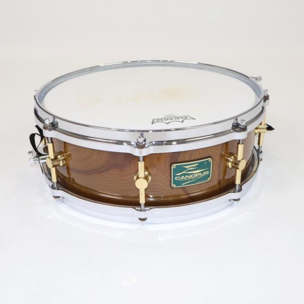 【中古】 スネアドラム カノウプス CANOPUS HS-1450 Zelkova Snare Drum 14x5 ゼルコバ 単板くりぬき胴スネア  CANOPUS HS-1450 Zelkova Snare Drum 14x5 ゼルコバ ...