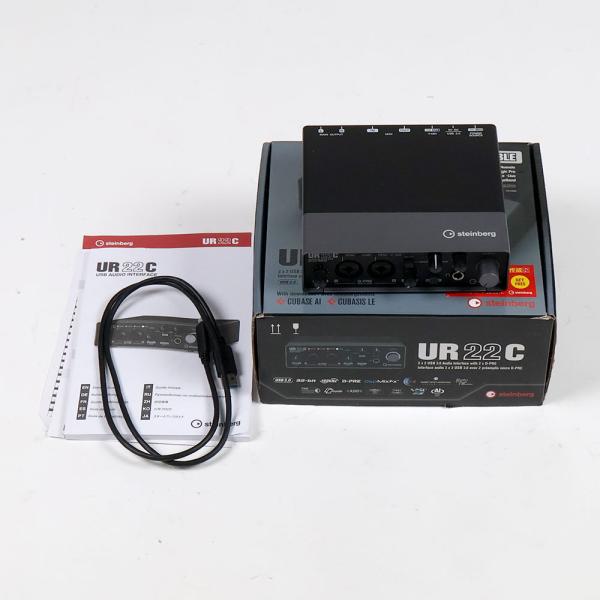 【中古】 オーディオインターフェイス Steinberg UR22C スタインバーグ USBオーディオインターフェース  Steinberg UR22C の中古品です。  使用感のあるコンディションです。 商品内容：本体・箱・取扱説明書・U...