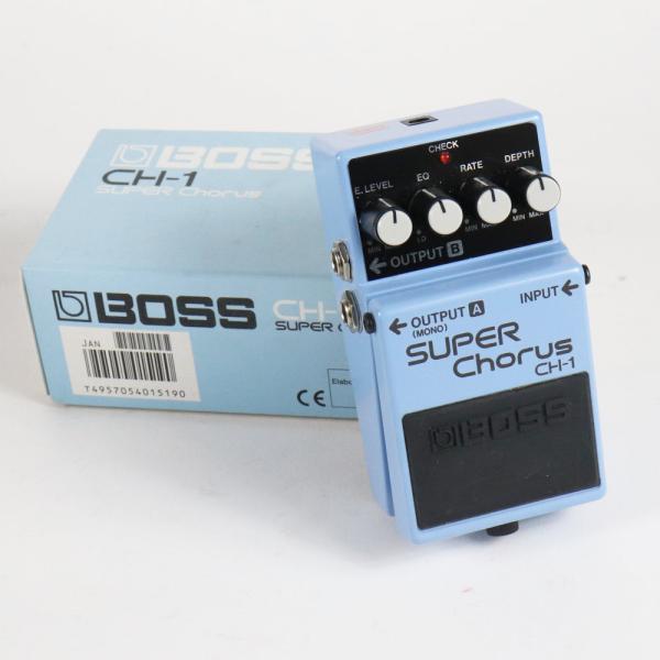 【中古】スーパーコーラス エフェクター BOSS CH-1 Super Chorus ギターエフェクター コーラス  BOSS CH-1 Super Chorus の中古品です。  使用感のあるコンディションです。 商品内容：本体・箱  傷...