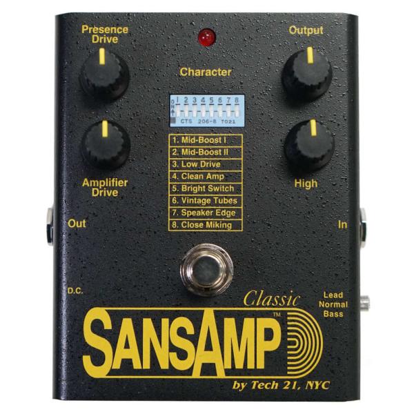 TECH21 テック21 SA1 SansAmp Classic サンズアンプ クラシック プリアンプ  グランジ期を象徴する、無骨でダイレクトな歪み。あの時代の空気感を求めるプレイヤーにも刺さるサウンドです。  Tech21 SansAm...