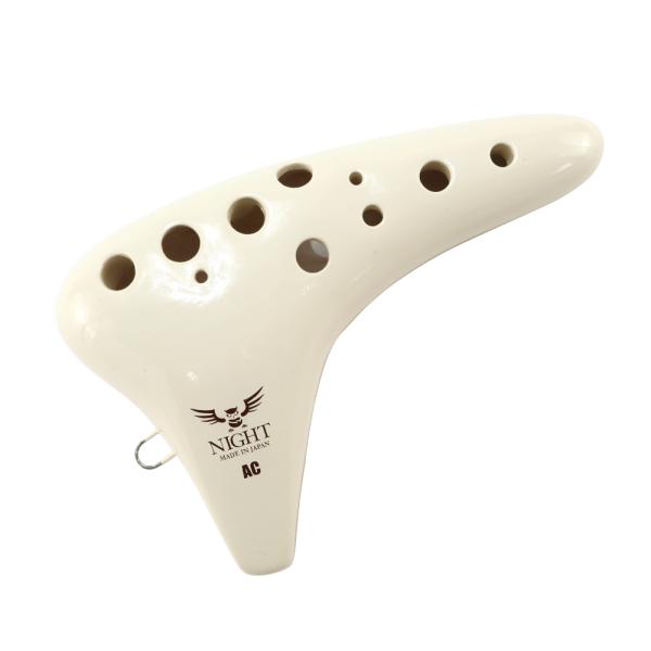 NIGHT ナイト C-ACI アルトC調 オカリナ アイボリー NIGHT CLASSIC  ※オカリナの性質上、不良品以外の返品および交換はお受け出来ません。お間違いの無いようご確認の上、ご注文頂きますようお願い致します。  オカリナを...