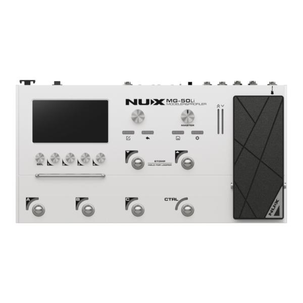 NUX ニューエックス MG-50Li Cloud White アンプモデラー マルチエフェクター  MG-50Liは、ギター/ベースに最適なNUXのフラッグシップ・マルチエフェクター。 TS/AC-4Kホワイトボックス・フィジカル・モデリ...