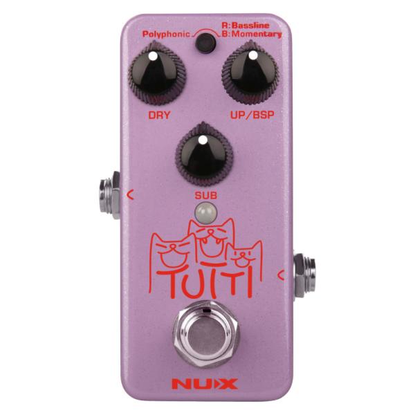 NUX ニューエックス NPO-2 TUTTI Polyphonic Octave Pedal オクターバー ギターエフェクター  TUTTI（トゥッティ）は、単音だけではなく和音や複数の音にオクターブ音を加える事ができるポリフォニック・オ...