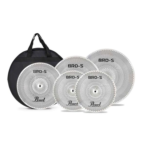 Pearl パール BRD-S Low Volume Cymbal Pack BRD Cymbal Set ローボリュームシンバルセット 専用ケース付属  BRD-Sは音量を抑えながらもリアルな演奏感とサウンドを実現する、静音ドラム環境に最...
