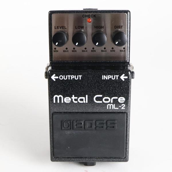 【中古】メタルコア エフェクター BOSS ML-2 Metal Core ハイゲイン ディストーション エフェクター  BOSS ML-2 Metal Core の中古品です。  使用感のあるコンディションです。 商品内容：本体のみ  小...