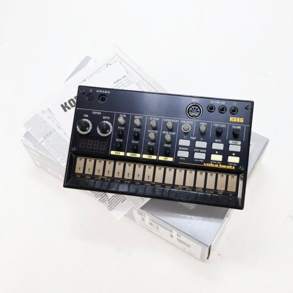 【中古】 アナログリズムマシン KORG volca beats コルグ ボルカビーツ  KORG volca beats の中古品です。  かなり綺麗なコンディションです。 商品内容：本体・箱・取扱説明書  目立つ大きな傷はなく中古として...
