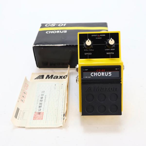 【中古】 コーラス エフェクター MAXON マクソン CS-01 CHORUS  MAXON CS-01 CHORUS の中古品です。  中古なりのコンディションです。 商品内容：本体・箱・取扱説明書  細かい傷や汚れはありますが、年代を...