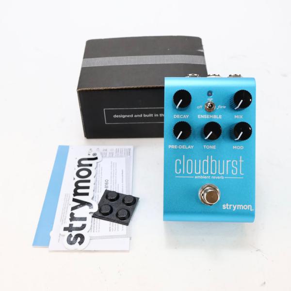 【中古】 strymon CloudBurst リバーブ ギターエフェクター  strymon CloudBurst の中古品です。  比較的綺麗なコンディションです。 商品内容：本体・箱・取扱説明書（英文）  目立つ大きな傷はなし中古とし...