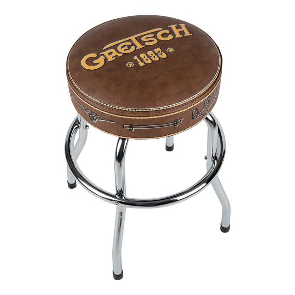 GRETSCH グレッチ 1883 Logo Barstool 25" バースツール  ジャムセッションやお気に入りのバーでのひとときに最適なスツール Gretsch "Since 1883 Logo"バースツールは、全てのギタープレイヤー...