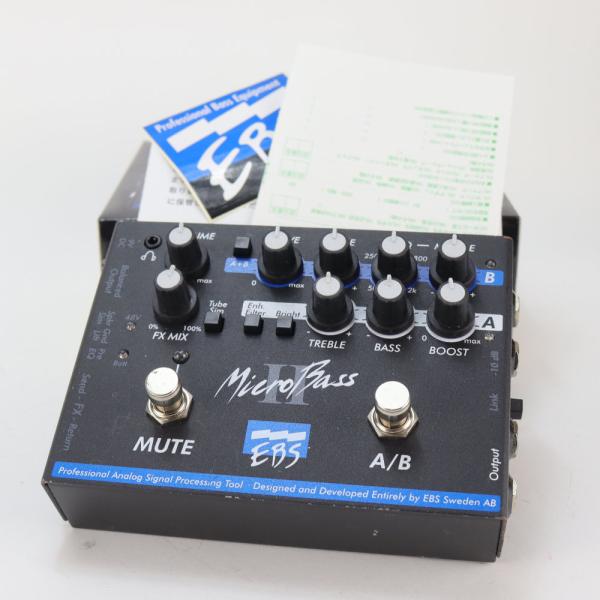 【中古】 ベースプリアンプ EBS Micro Bass II マイクロベース2 ダイレクトボックス DI  EBS Micro Bass II  の中古品です。  使用感のあるコンディションです。 商品内容：本体・箱・取扱説明書  EBS...
