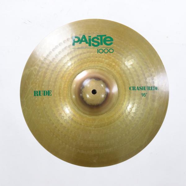 【中古】 クラッシュライドシンバル パイステ PAISTE 1000 RUDE Series  CRASH RIDE 16インチ  PAISTE 1000 RUDE Series  CRASH RIDE 16インチ の中古品です。  使用感...