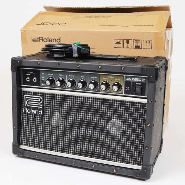 【中古】 ROLAND ローランド JC-22 Jazz Chorus Guitar Amplifier ジャズコーラス ギターアンプ  ROLAND JC-22 の中古品です。  中古なりのコンディションです。 商品内容：本体・箱（汚れあ...