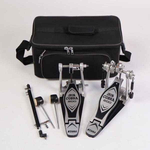 【中古】 ドラムツインペダル タマ TAMA HP200PTW Iron Cobra 200 Twin Pedal Power Glide アイアンコブラ  AMA HP200PTW Iron Cobra 200 Twin Pedal Po...