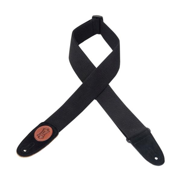 LEVY'S MSSC8-BLK ギターストラップコットン素材を使用したシンプルなギターストラップ。ベーシックモデル。サイズ：幅約5.1cm長さ：最長1m37cm（スライド式調整）カラー：BLK