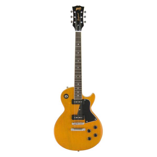 BLITZ by ARIA BLP-SPL YL エレキギターセットネック仕様のブリッツBLPシリーズ。ブリッツブランドのレスポールスペシャルタイプ。使い易くシンプルなデザインと、充実したスペックでエントリーモデルとしてはもちろん、セカンド...