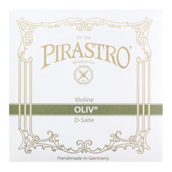 ピラストロ バイオリン 弦 D OLIV 2118 オリーブ D線 ガットシルバー巻 PIRASTRO。ピラストロ オリーブ ガット/シルバー巻 バイオリン弦 単品です。4/4サイズD線：ガット/シルバー巻