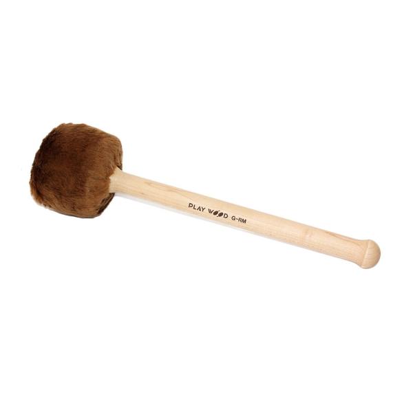 Play Wood Tam-Tan Mallet / プレイウッド タムタム・マレット重量ゴム芯を使用、全体のウエイトを適正化、安定して演奏できるマレットです。PLAY WOOD G-RM 28〜36インチ用柄：メイプル芯：ゴムヘッド：茶ボ...