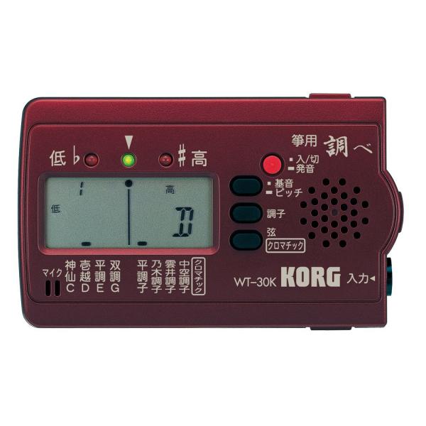 コルグ チューナー 琴用 KORG WT-30K 琴用チューナー 和楽器用チューナー  初心者でも簡単、和の響き。コンパクト・サイズの和楽器専用チューナー「調べ」。調弦が難しいと言われる琴専用チューナーがコンパクト・サイズで登場。琴に特化す...