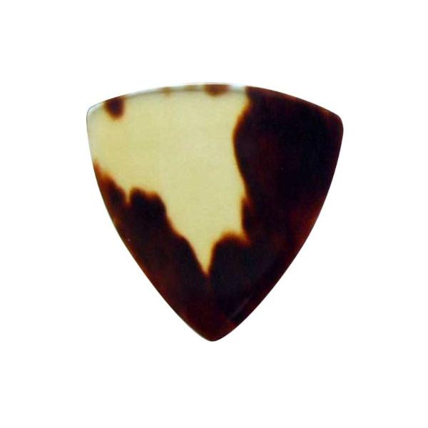 GRECO TRS 0.8 本鼈甲ピック オニギリ型 ギターピック  形状：トライアングル小 厚さ：約0.8mm ※天然素材の為、若干の厚みの違い、柄の違いが生じます。  鼈甲ピックは、タイマイの甲羅を使用したピックです。天然素材である鼈甲...