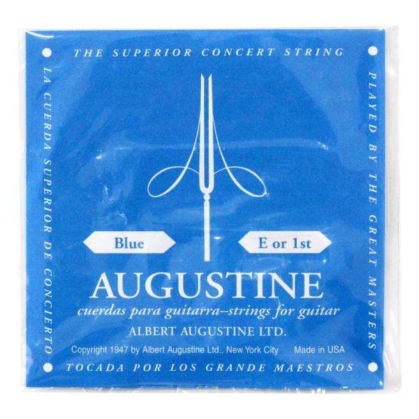 AUGUSTINE BLUE 1弦 クラシックギター弦 バラ弦オーガスチン ブルー シリーズです。輝かしい音色と耐久性を誇るナイロン弦を世界で初めて開発、またたくまにギター弦の標準となり、ギタリストの間で絶大な人気を誇るブランド、それが「オ...