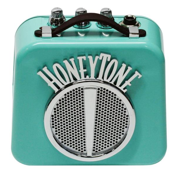 Danelectro N-10 AQUA Honey Tone 小型ギターアンプ エレキギター アンプ ヴィンテージラジオ風のレトロ可愛いデザインでPOPなカラーリングの本格派ミニアンプです。上部の持ち手やノブに至るまで細やかにデザインされ...