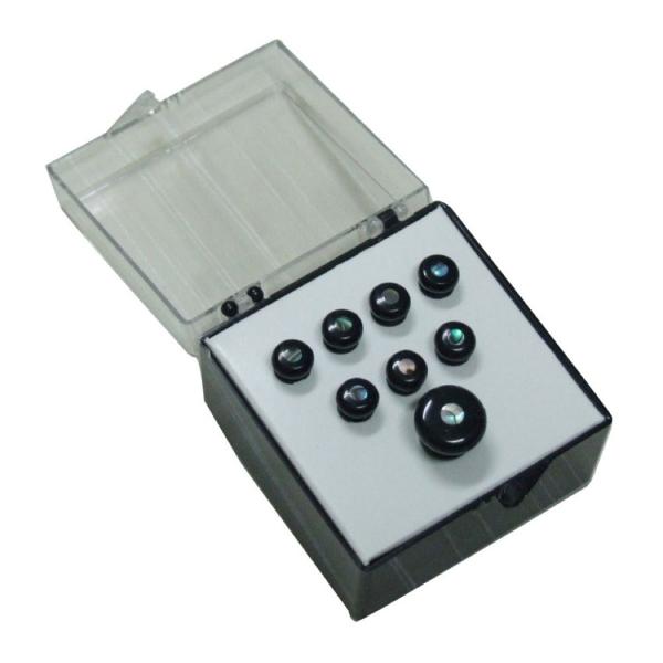 マーチン ギター ブリッジピン ＆ エンドピン セット アコギ 18APP42 ブラック パールドット ギター 弦止めピン ギターパーツ MARTIN。マーチン純正のブリッジピン＆エンドピンセットです。ブラックカラーにパール柄のドットをあし...