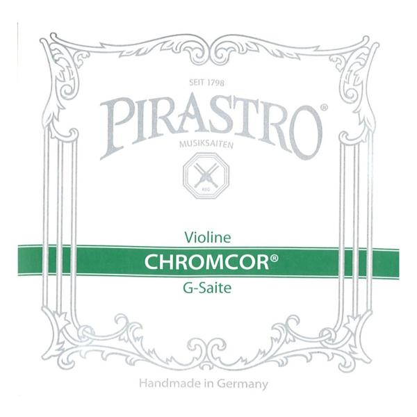ピラストロ バイオリン 弦 G Chromcor 319420 G線 クロームスチール クロムコア PIRASTRO。スチール製バイオリン弦の定番、ピラストロのクロムコアです。4/4のノーマルサイズバイオリン用、G線になります。豊かで幅のあ...