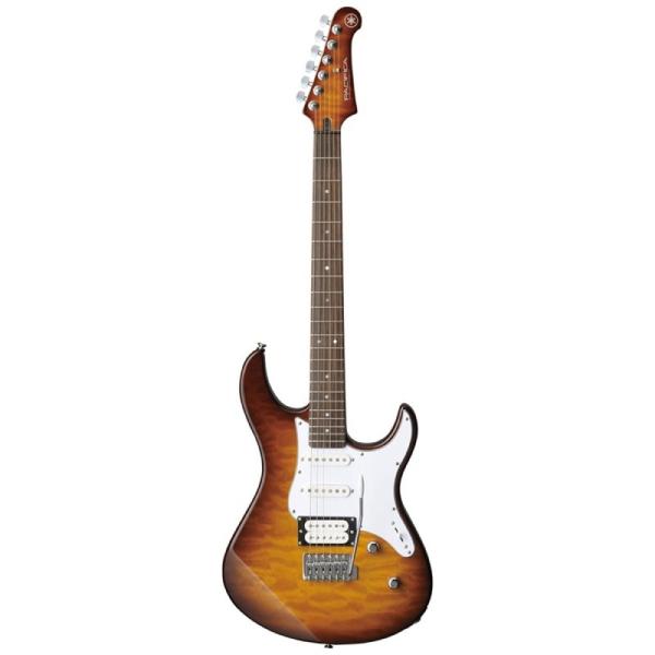 エレキギター 初心者 入門 ヤマハ パシフィカ ギター PACIFICA212VQM TBS YAMAHA。 PACIFICA112Vをベースに、ボディトップ及びヘッドに美しいキルテッドメイプルを配した高級感あふれるモデルです。BODY：　...
