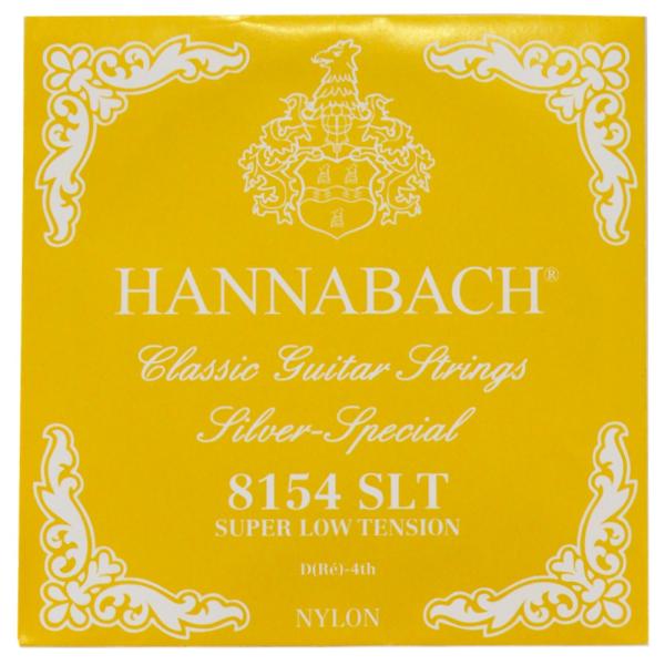 ハナバッハ クラシックギター弦 バラ弦 4弦 1本 HANNABACH E8154 SLT-Yellow D 黄色 イエロー ギター弦 クラギ弦。4弦のみのバラ弦1本です。HANNABACH（ハナバッハ）シルバースペシャルシリーズ（世界中で...