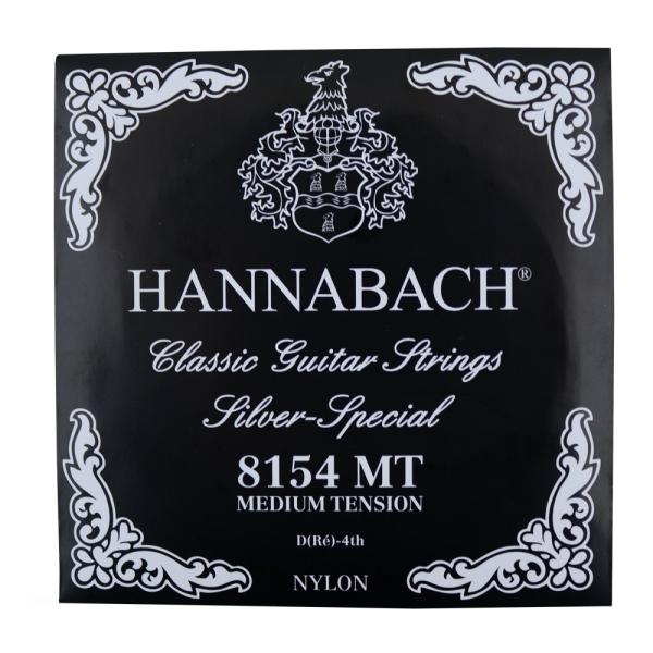 ハナバッハ クラシックギター弦 バラ弦 4弦 1本 HANNABACH E8154 MT-Black D 黒 ブラック ギター弦 クラギ弦。4弦のみのバラ弦1本です。HANNABACH（ハナバッハ）シルバースペシャルシリーズ（世界中で使用さ...