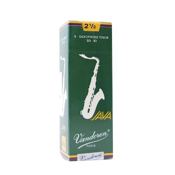 Vandoren SR2725 テナーサックスリード JAVA [2.5]です。1983年に、バンドーレンがジャズとポピュラー音楽用に開発しました。トラディショナルより先端部が厚くパレットがより柔軟なので、広い面積部分で最大限の弾力性を持っ...