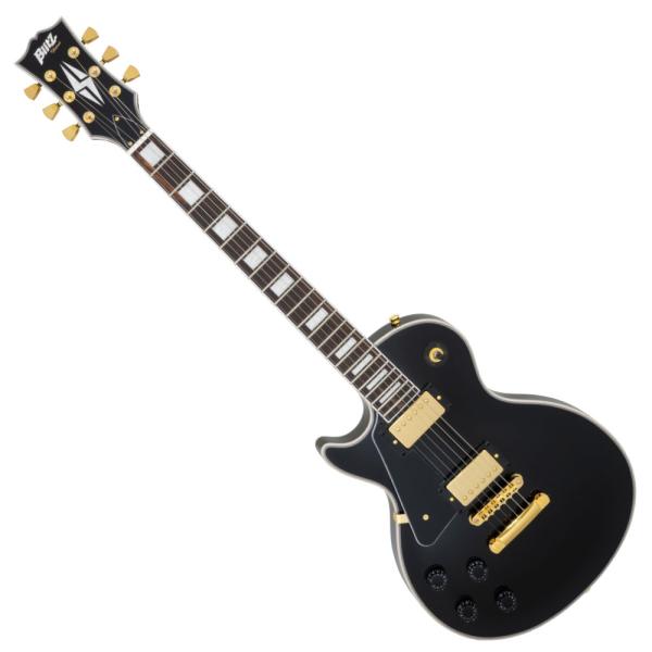 BLITZ by ARIA BLP-CST LH BK 左用エレキギター  ワンランク上のクオリティを求めるエントリーユーザに最適。セットネック仕様・ブリッツBLPシリーズ。 左利き用のレフトハンドモデルです。  Body：Nato Nec...