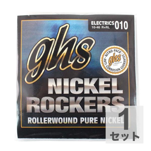 GHS Nickel Rockers R+RL 10-46 エレキギター弦スティーヴィー・レイヴォーンが愛用した事で有名なエレキギター弦。ローラーで潰し、平らにしたニッケル弦をワウンド弦として使用してますので、滑らかな指通り、ブライトな音色...