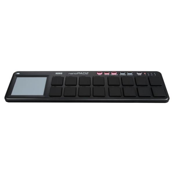 MIDIコントローラー パッド コルグ KORG nanoPAD2-BK USB-MIDI コントローラー  コンパクトなボディにベロシティ対応の16パッドを搭載nanoPAD2は、薄さ、コンパクトさを追求しながら「使える」ことを第一に考え...