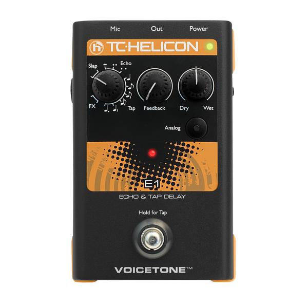 ボーカルエフェクター TCヘリコン エコー ディレイ TC-HELICON VoiceTone E1 ボーカル用エフェクター  VoiceTone E1は、多彩なエコー・エフェクトでライブ・ボーカルに深みを与えます。ボーカル・エコーとスラッ...