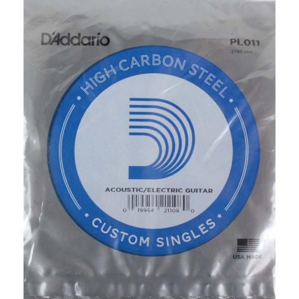 ダダリオ アコギ弦 / エレキギター弦 バラ PL011 1本 ゲージ：011 ギター 弦 バラ売り D'Addario。D'Addario PL011 バラ弦ゲージ：011。1本での販売です。