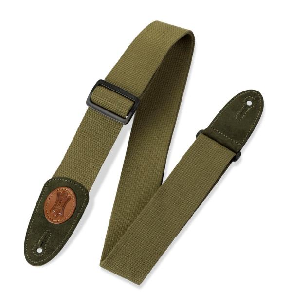 LEVY'S MSSC8-GRN ギターストラップコットン素材を使用したシンプルなギターストラップ。ベーシックモデル。サイズ：幅約5.1cm長さ：最長1m37cm（スライド式調整）カラー：Green