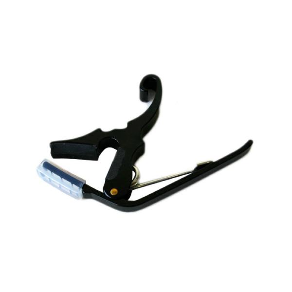 Kyser KG3B QUICK-CHANGE CAPO SHORT-CUT ショートカットタイプカポワンタッチで着脱でき、しっかりホールドし安定したチューニングを保証する、操作性・安定性を兼ね備えたカイザークイックチェンジカポ。片側3本の...