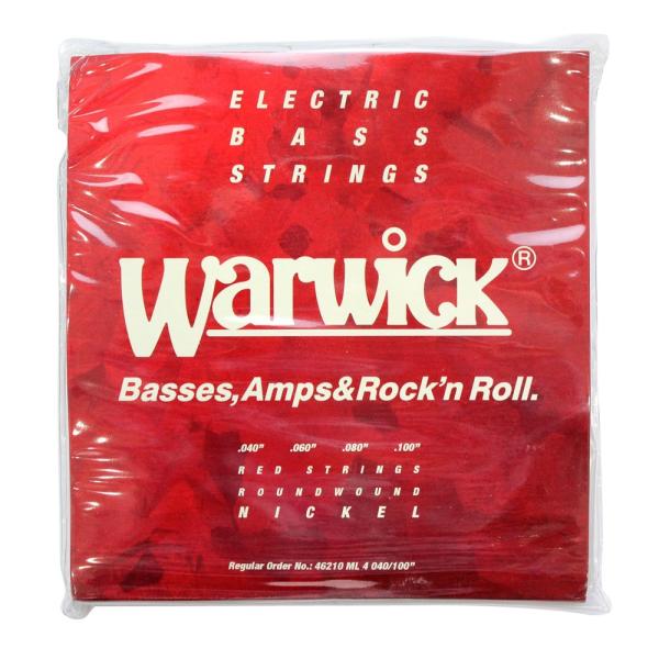 ワーウィック WARWICK 46210 ML 4 040/100 RED nickel 4-string Set ベース弦 ワーウィック ニッケルのベース弦です。ミディアムライトゲージ　040、060、080、100
