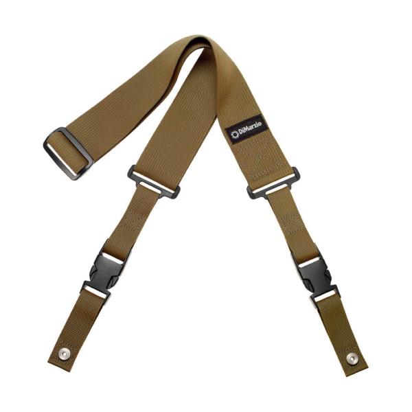 Dimarzio ディマジオ DD2200 MG ギターストラップ  磨耗、引き裂き、擦り切れに強いコーデュラ・ナイロン素材を使用したクリップロック・ストラップ。  クリップロックはエンドピン部分を固定するため、ストラップピンからのギター脱...