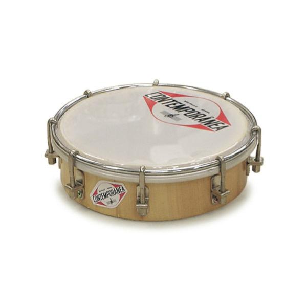 Contemporanea（コンテンポラネア）CO-TBMV08 タンボリン。ブラジル音楽やサンバで使用するタンボリンです。直径15cmほどの楽器で、高いピッチのかなり派手なサウンドです。しなるプラスチック製の専用バチや木のバチで演奏します。