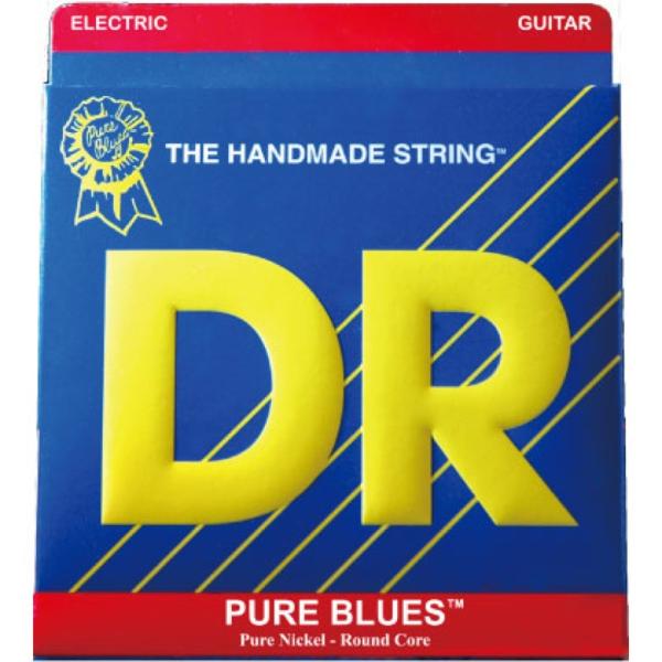 DR PURE BLUES PHR-10 Medium エレキギター弦ROUND CORE/PURE NICKEL WOUNDラウンドコア/ピュアニッケルピュアブルースシリーズはヴィンテージトーンをベースに現代のプレイスタイルに合わせてサス...