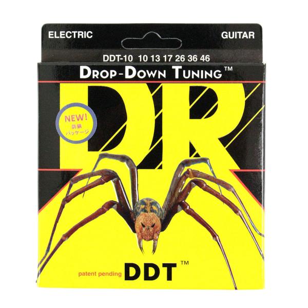 ※画像はサンプルです。詳しくは商品説明をご覧下さい。DR DDT DR-DDT10 Medium エレキギター弦DDTは、ただのヘビーゲージの弦とは異なり、低いピッチにチューニングしても正確な音程を保つことができ、使用したプレイヤーたちが口...