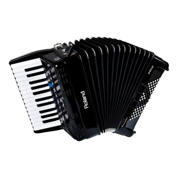 ROLAND FR-1X BK V-Accordion ピアノ鍵盤タイプVアコーディオンの魅力をコンパクトに凝縮したエントリー・モデルに、スピーカー内蔵タイプが新登場。約6.5Kgと小型・軽量ながら、外部PA不要で1台で演奏を楽しめるので、...