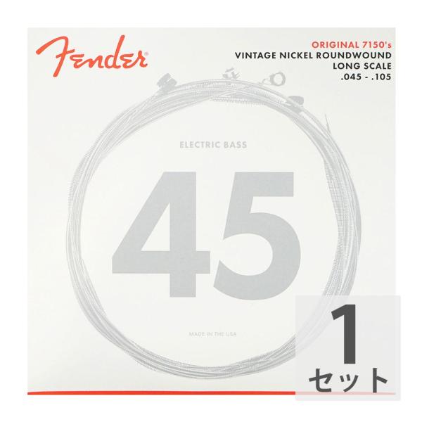 Fender Bass Strings Pure Nickel 7150M 45-105 エレキベース弦ピュア・ニッケル・ラウンド・ワウンド弦は、ブルースやジャズに適したふくよかなクラシック・トーンを演出します。7150MGauges .0...