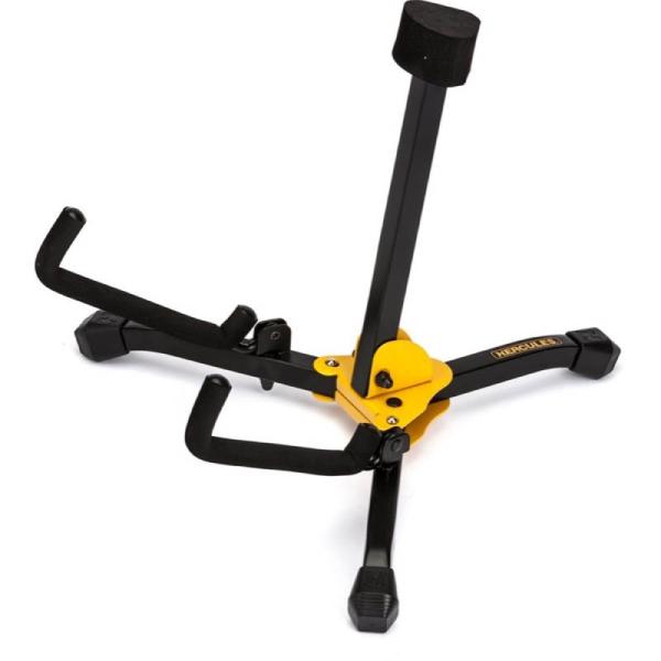 ギタースタンド アコースティックギター用 折り畳み HERCULES ハーキュレス GS401BB ケース付。ボディ部分を支える立て掛け型ギタースタンドです。使わない時はコンパクトに折りたたむことが出来るため持ち運びにも便利です。アコーステ...